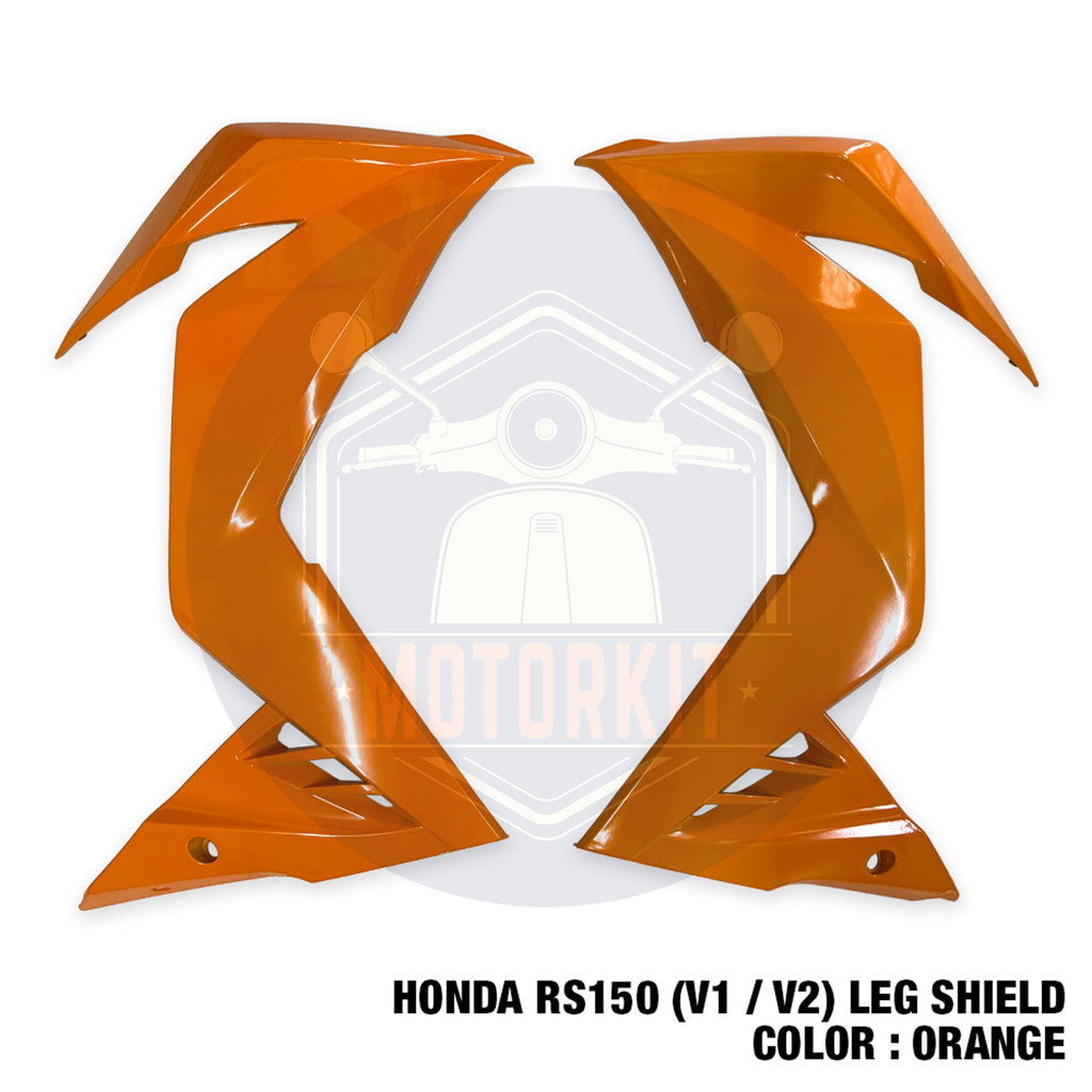 RS150 V1 V2 FRONT SIDE COVER LEG SHIELD SET KEPAK SAYAP KIRI KANAN NO ...