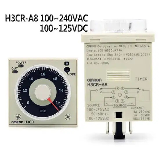 Omron Brand New Ready Stock Time Relay (Timer+Socket) H3CR-A8 H3CR-A 24 ...