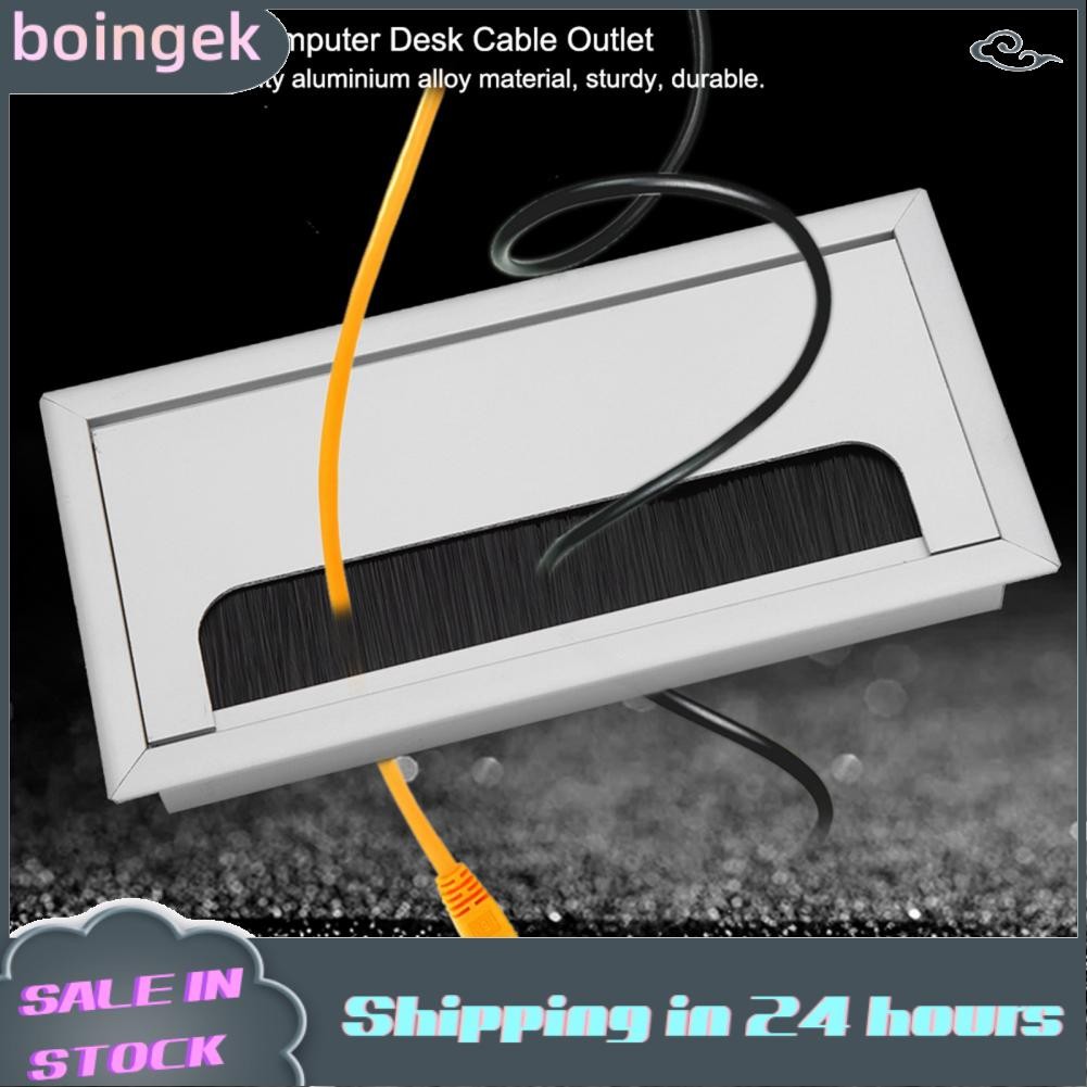 boingek-my Cable Outlet Wire Hole Computer Desk Plastic Organized ...