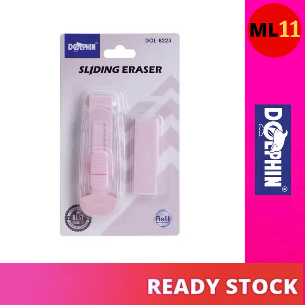 DOLPHIN Sliding Eraser / Pemadam DOL-8223 | Shopee Malaysia