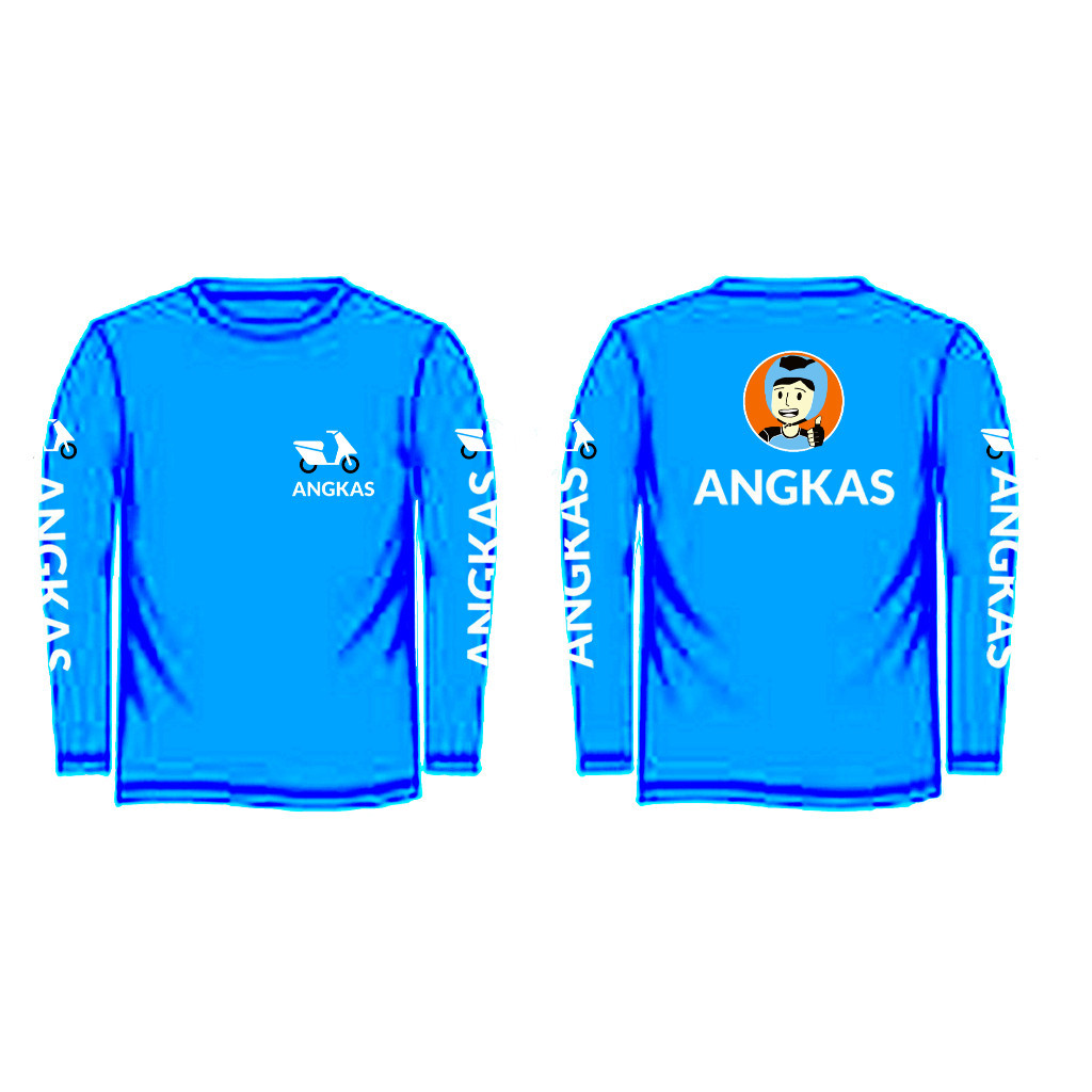 Angkas Motorcycle Delivery Rider Long Sleeves Shirt Drifit | Shopee ...
