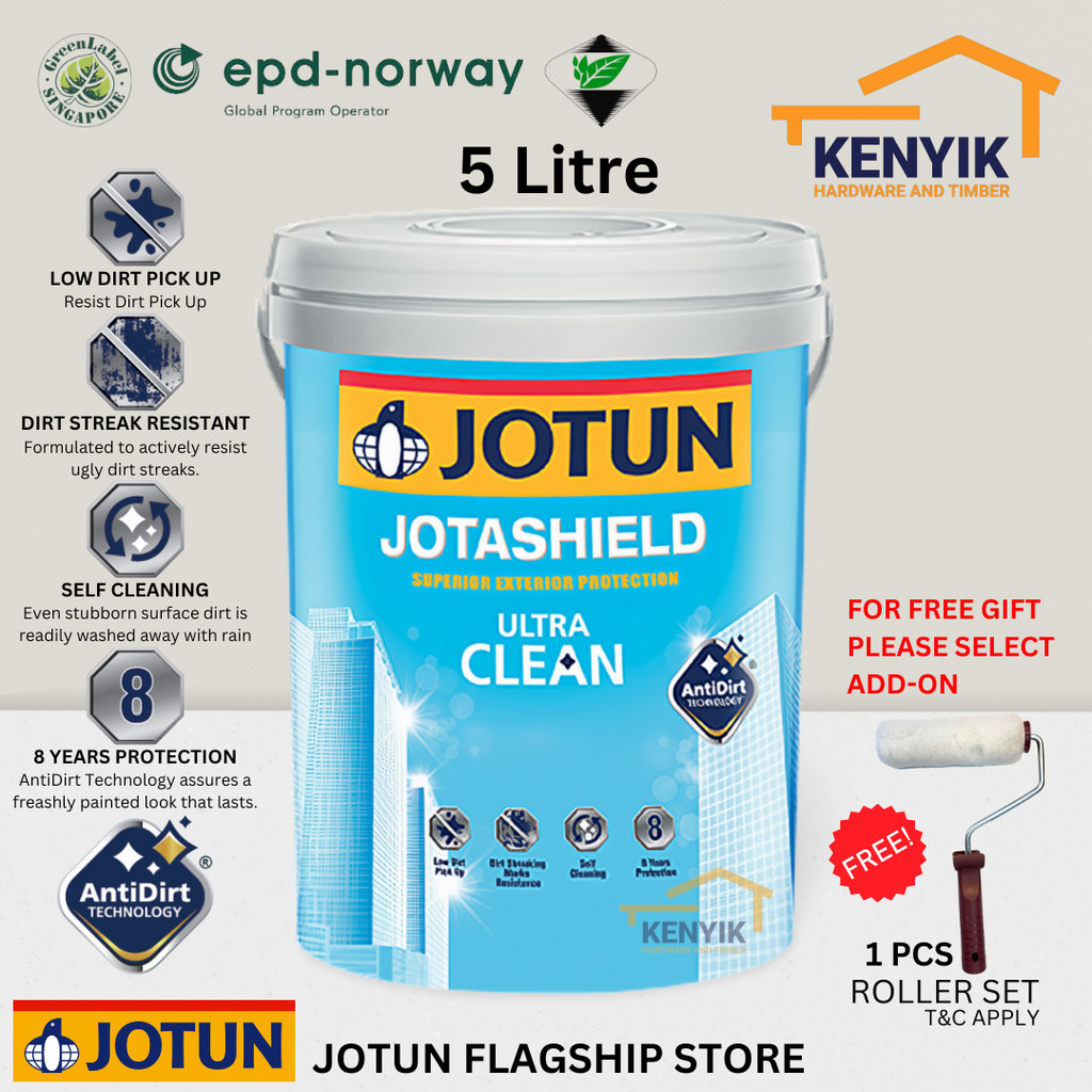 JOTUN 5L Jotashield Ultra Clean (Exterior) | Shopee Malaysia
