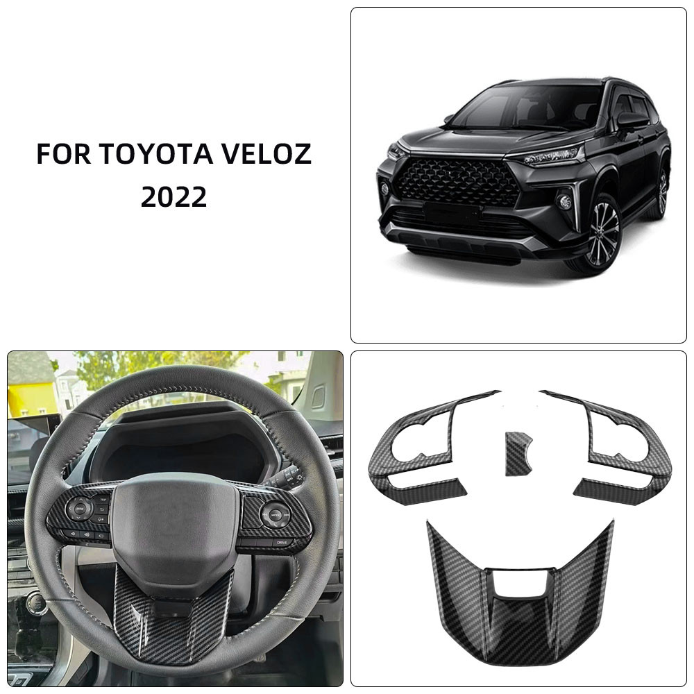 For Toyota VELOZ 2022 2023 2024 ABS Imitation Carbon Fiber Steering ...