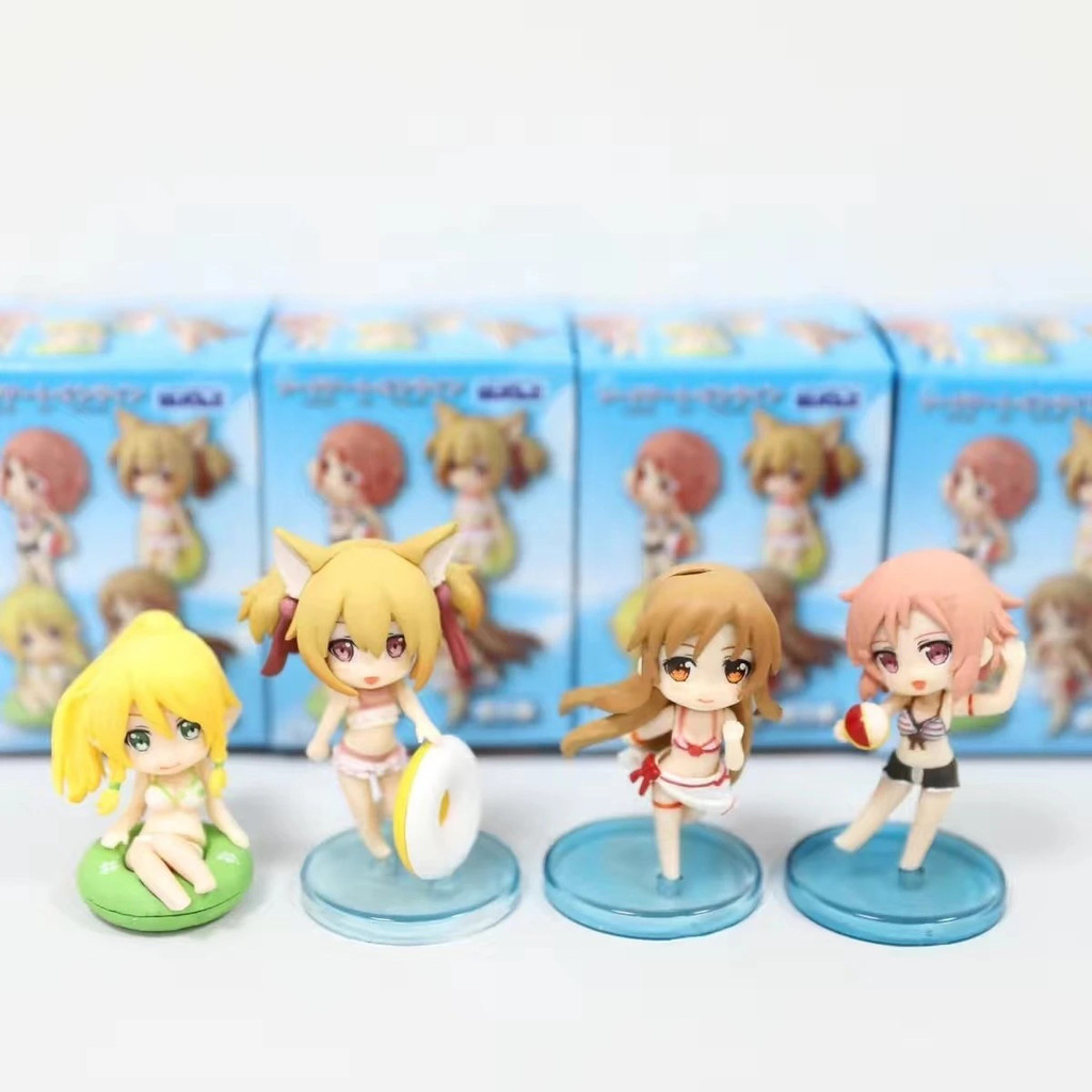 4 Styles Q Version SAO Sword Art Online 2nd Generation Swimsuit Water ...