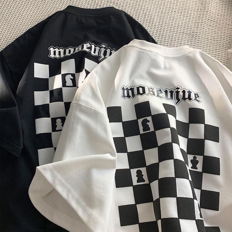 100% Premium Cotton Couple Set T-Shirt Lengan Pendek Short Sleeve Big ...