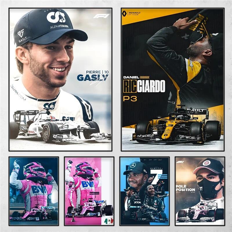 Classic F1 Racing Poster Self-adhesive Art Waterproof Paper Sticker ...