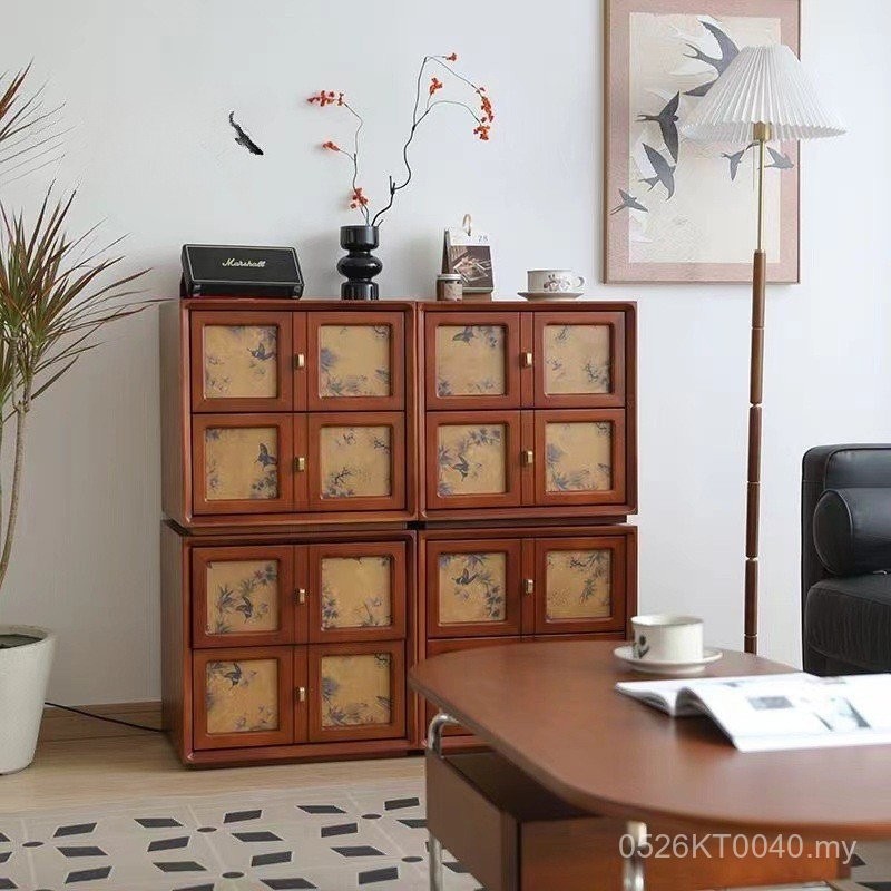 Retro Bedside Table Medieval Carmen Combination Drawer TV Cabinet Solid ...