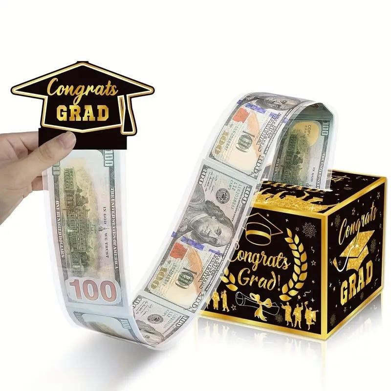 [lightoverflow] 1 Set Happy Graduation Money Box Graduation Gift Pull ...