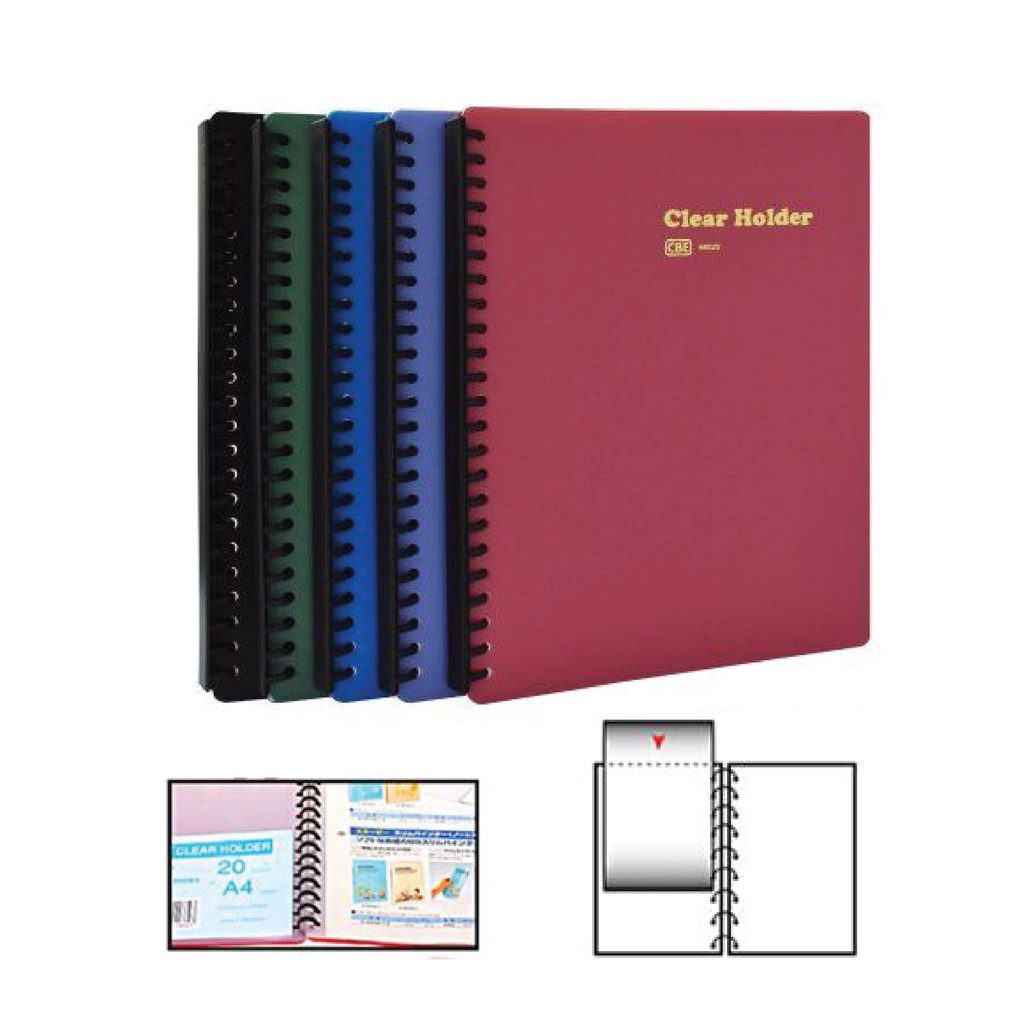 CBE A4 Refillable PP Clear Book 23 Holes (86020/86030) | Shopee Malaysia