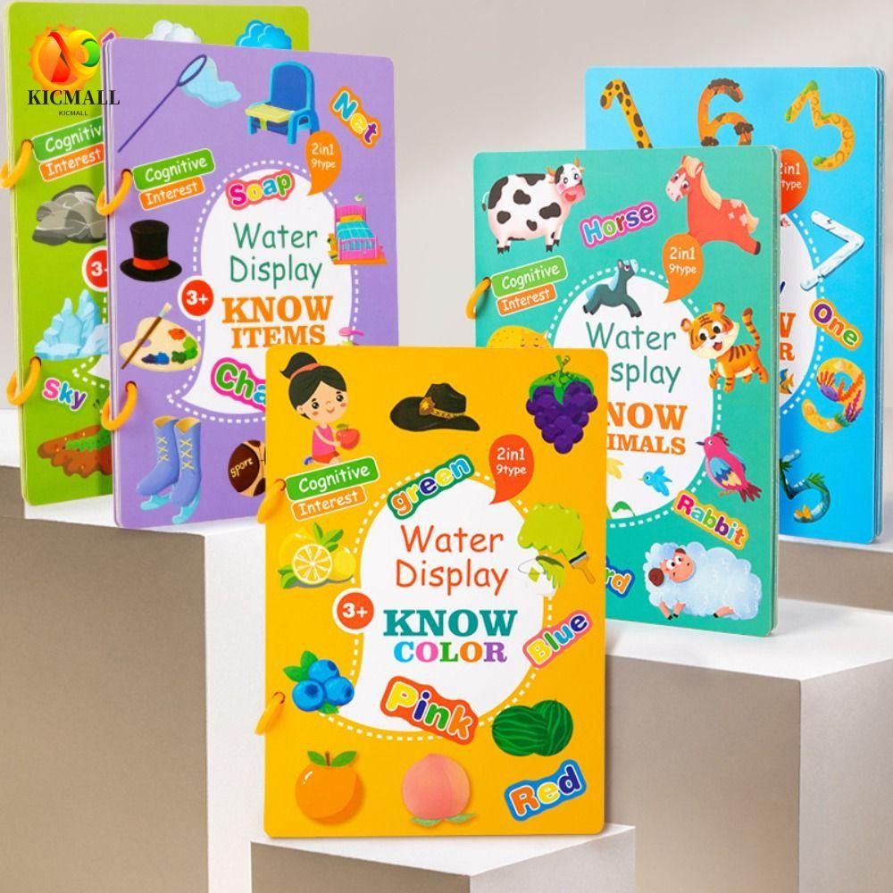 KICMALL Drawing Montessori Toys, Montessori Cartoon Water Drawing Toys ...