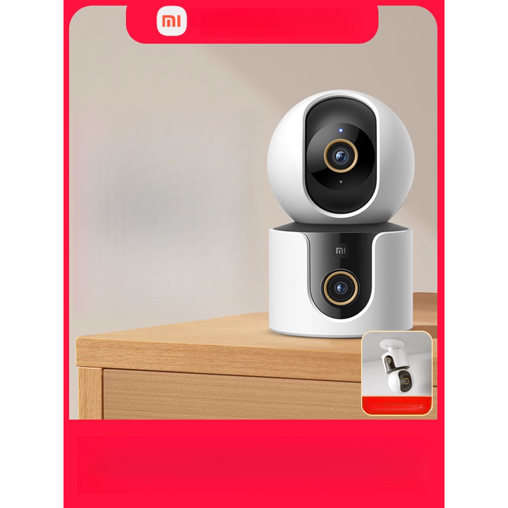 Kamera Pintar Xiaomi Dwi Kamera Pengawasan Rumah Mudah Alih Rangkaian ...