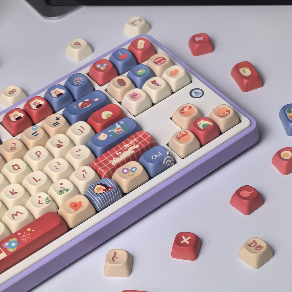 Firework Keycap MOA Profile 120+ Keys PBT Dye Sublimation MAD 68 Aula ...