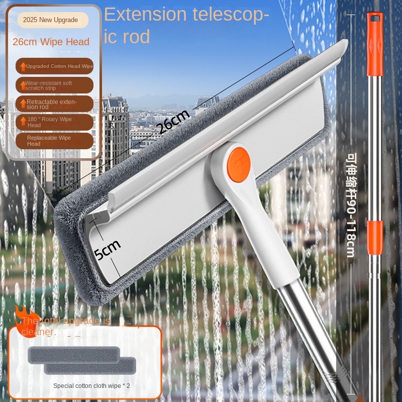 Multi functional high-rise double-sided window wiper | Shopee Malaysia