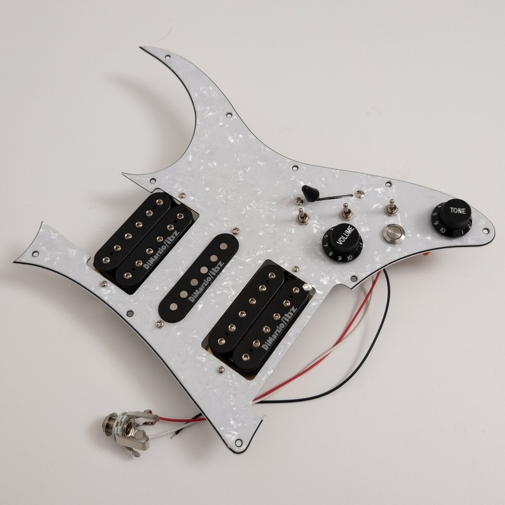 Prewired Pickguard Ibanez RG Guitar HSH Pick Guard White Pearl Kill ...