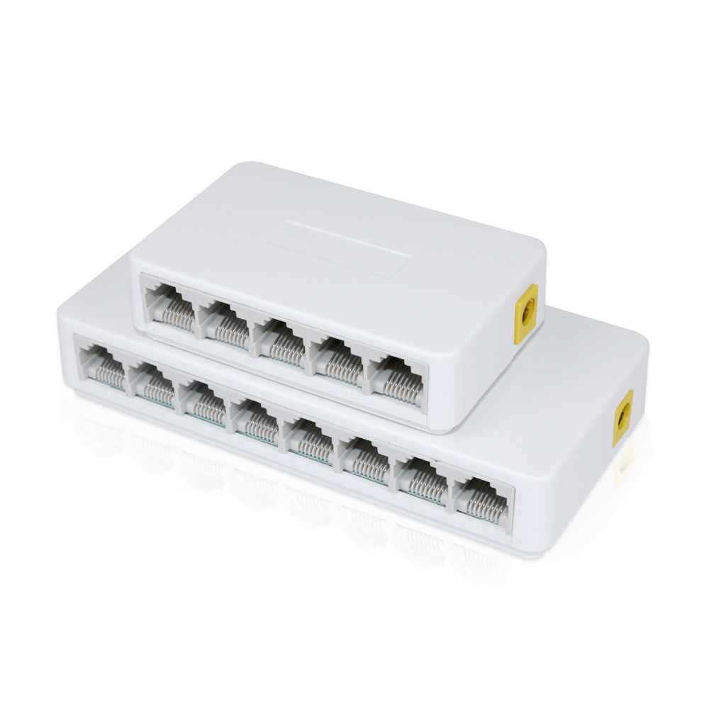 5 Port RJ45 Unmanaged Network Switch 100mbps Ethernet Access Internet ...