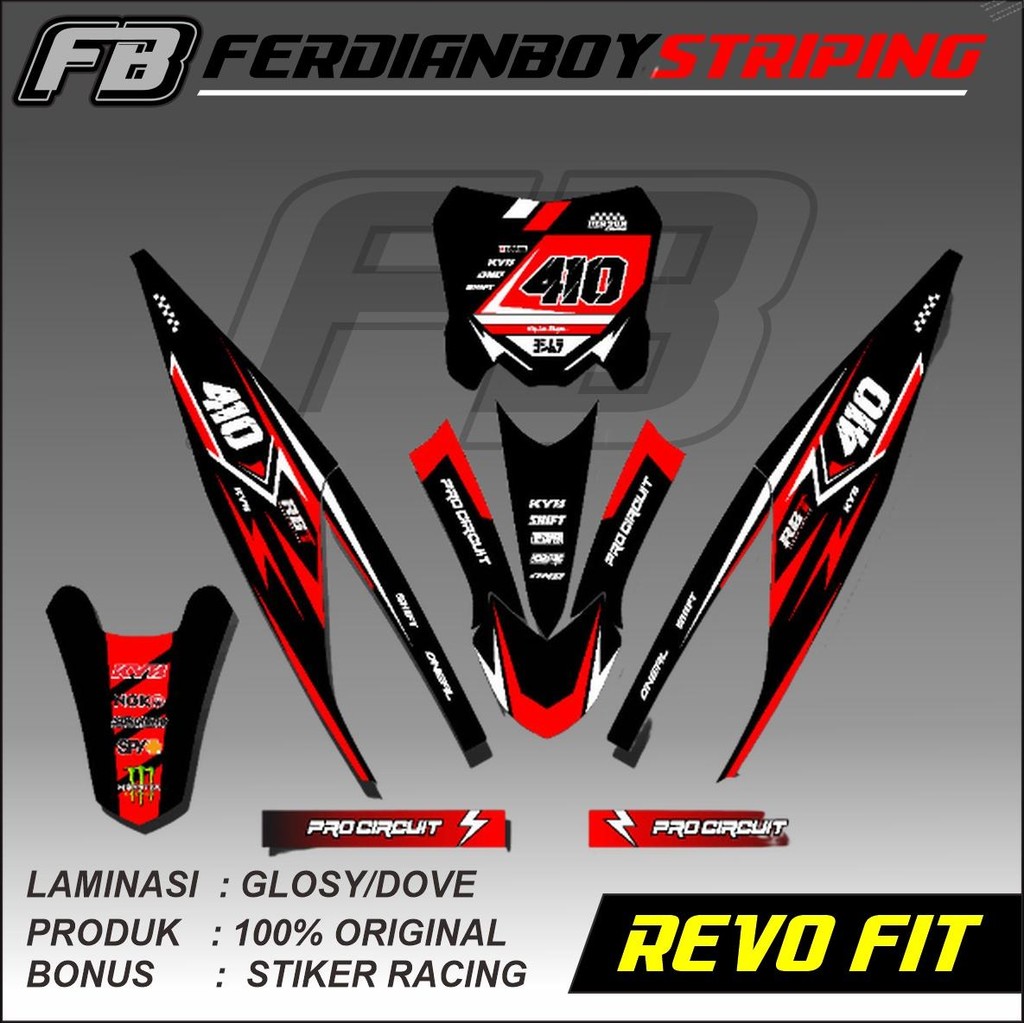 Sticker RBT REVO abosoul REVO ABS 110 rkt REVO DUCK MODIF SUPERMOTO YZ ...