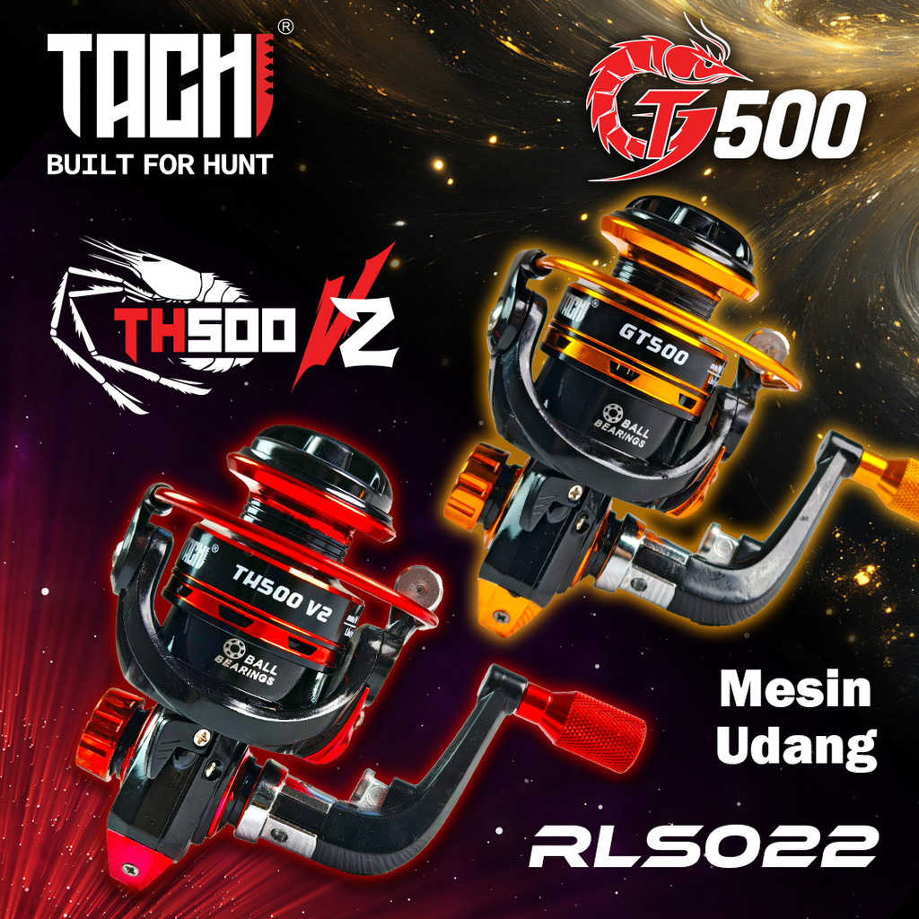 【MR.T】GT500 / TH500 V2 Spinning Reel 500 Series UL Mesin Udang Fishing Reel Ultra light Mesin ...