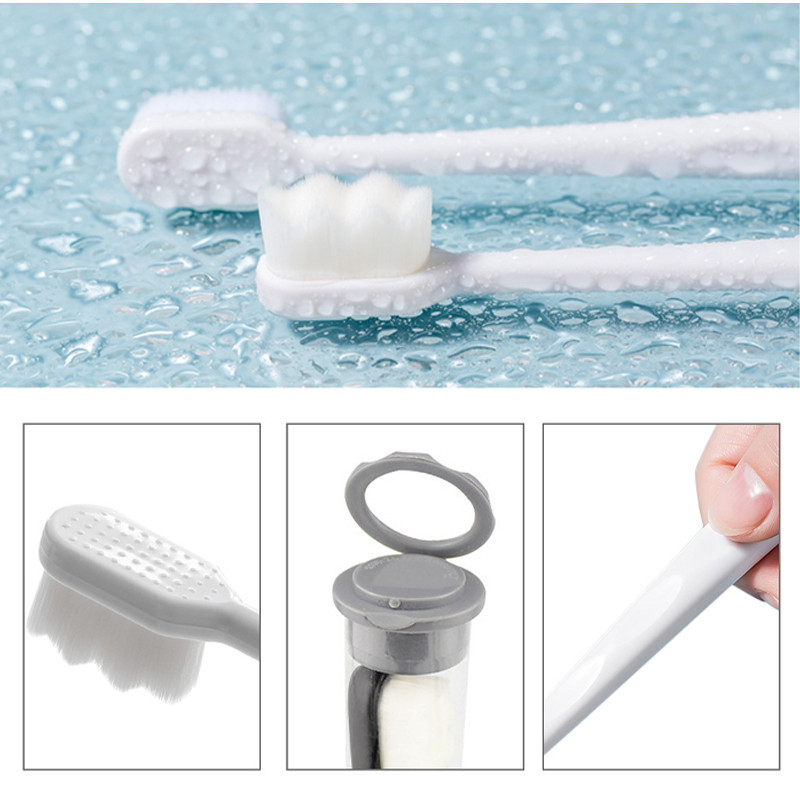 Soft Nano Toothbrush Fine Bristles Sensitive Teeth Oral Hygiene Cleaner ...
