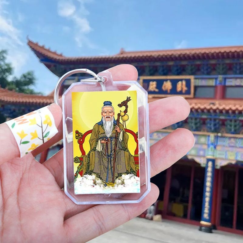 【现货】开封王婆月老神像月下老人牵红绳月老星君亚克力材质佛像供奉摆件Kaifeng Wangpo Yuelao Statue: Under ...