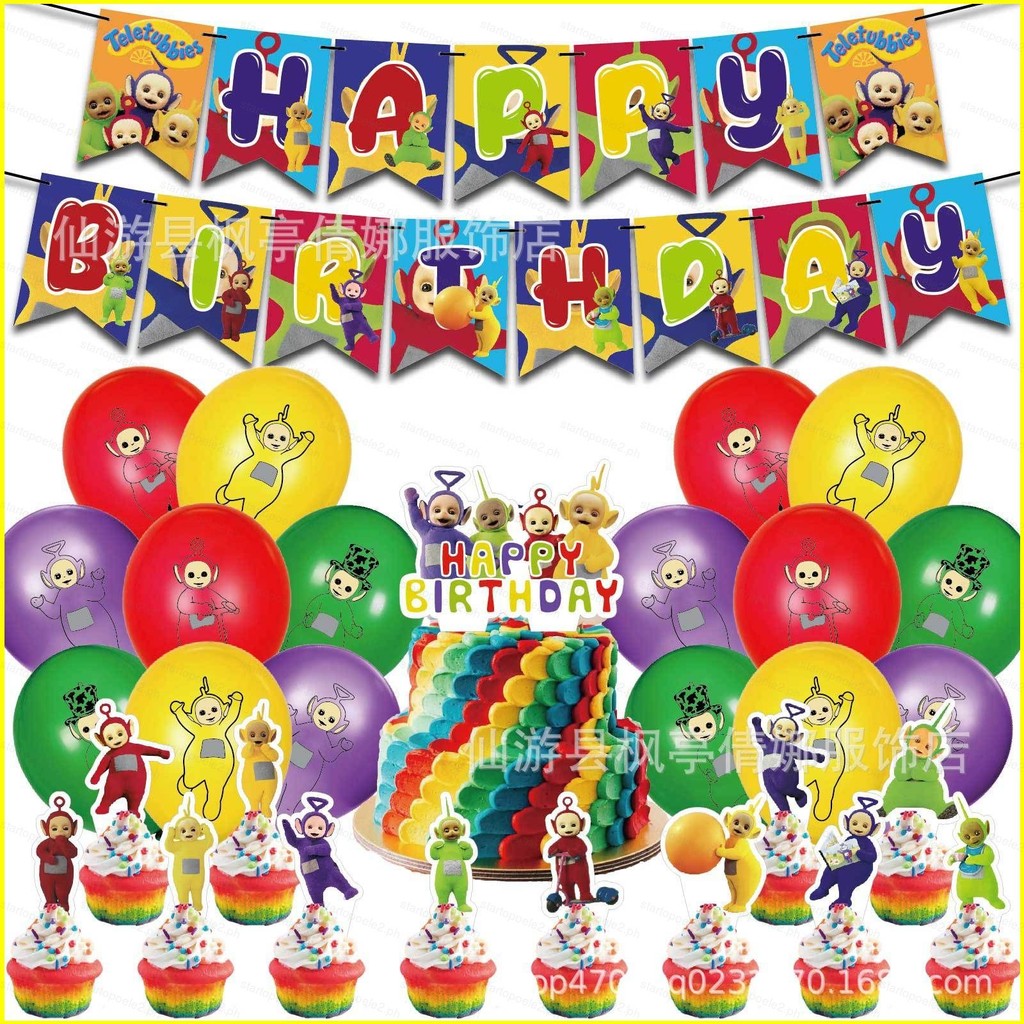 ST2 Teletubbies Theme kids birthday party decorations banner cake ...