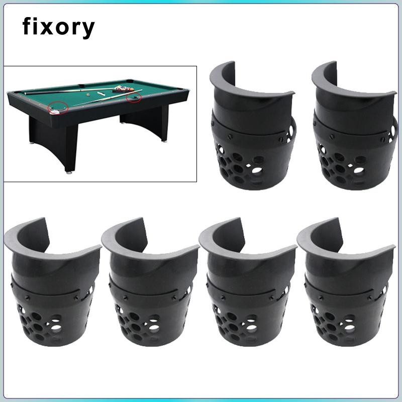fixory 6Pcs Billiard Pool Table Pockets Heavy Duty Sturdy Ball Drop Bag ...