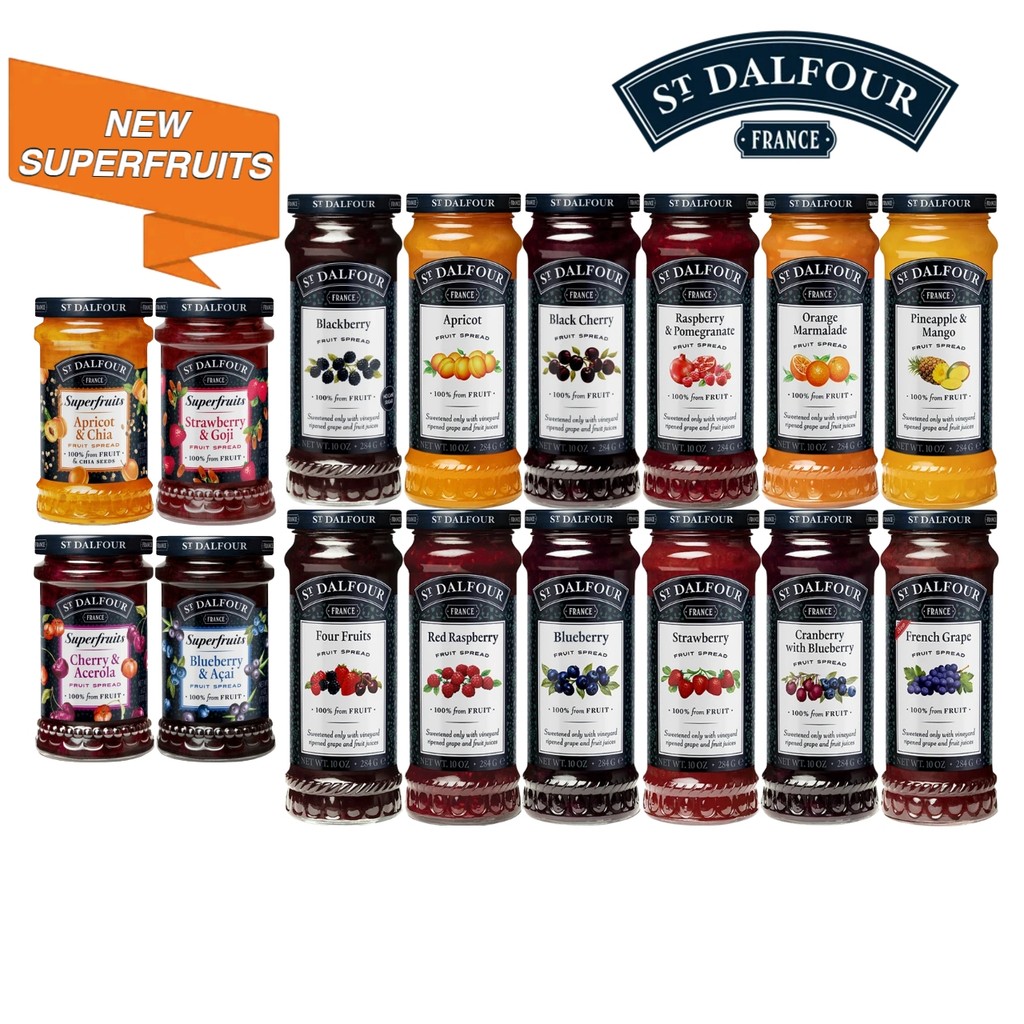 (FRENCH MADE) EW St Dalfour Fruit Spread Jam Traditional French Recipe ...