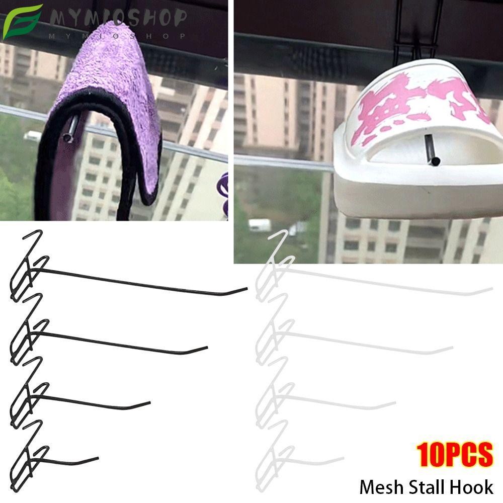 MIOSHOP 10Pcs Supermarket Shelf Hook, Retail Shop Reusable Mesh Stall ...