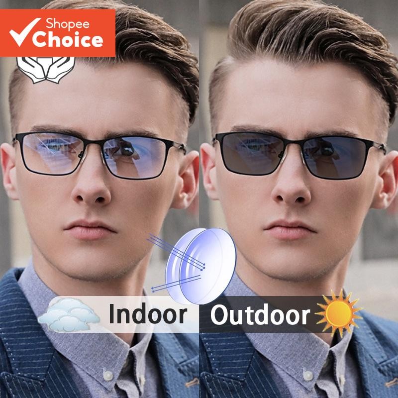 Photochromic Anti Blue Light Glasses For Men Women Transition Computer ...