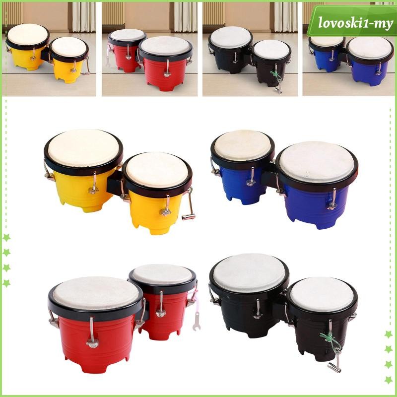 [LovoskibcMY] 4" 5" Percussion Bongos Drum Set African Drum | Shopee ...