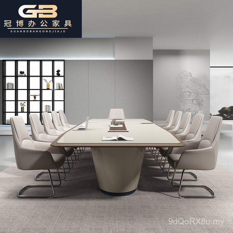 Paint Office Conference Table Long Table High-End Simple Modern Fashion ...