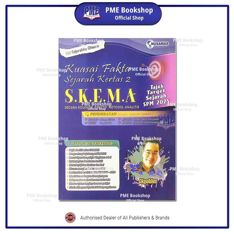 【PME Bookshop】(2025 Buku Rujukan) Nusamas: Kuasai Fakta Sejarah Kertas 2 SKEMA - Tajuk Target ...