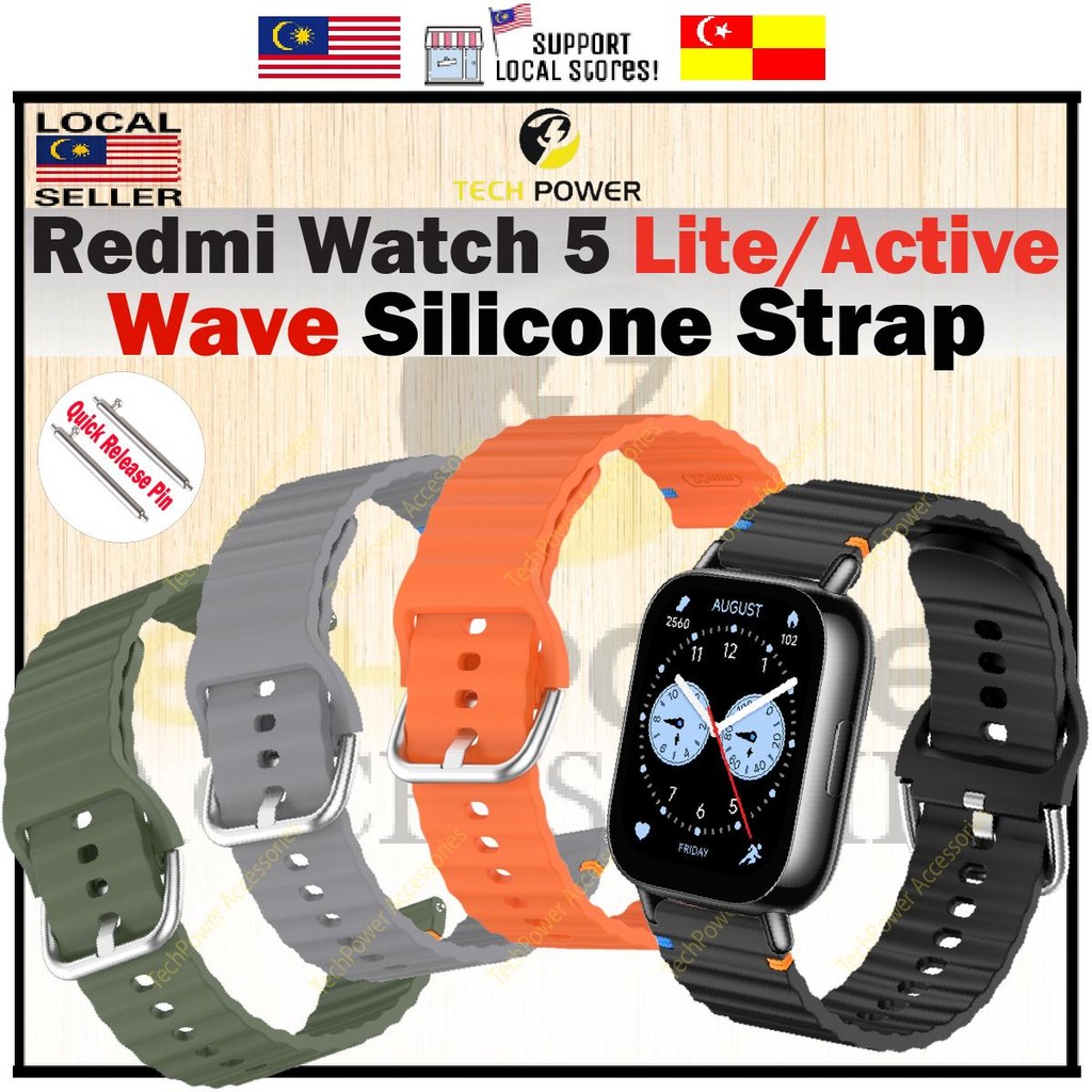 Xiaomi Redmi Watch 5 Lite /5 Active Strap Wave Stitching Silicone Strap ...