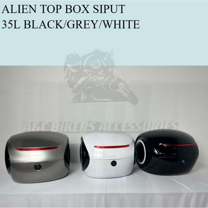 ALIEN TOP BOX 35L WITH UNIVERSAL BRACKET TOP BOX SIPUT MOTORCYCLE Y15 ...