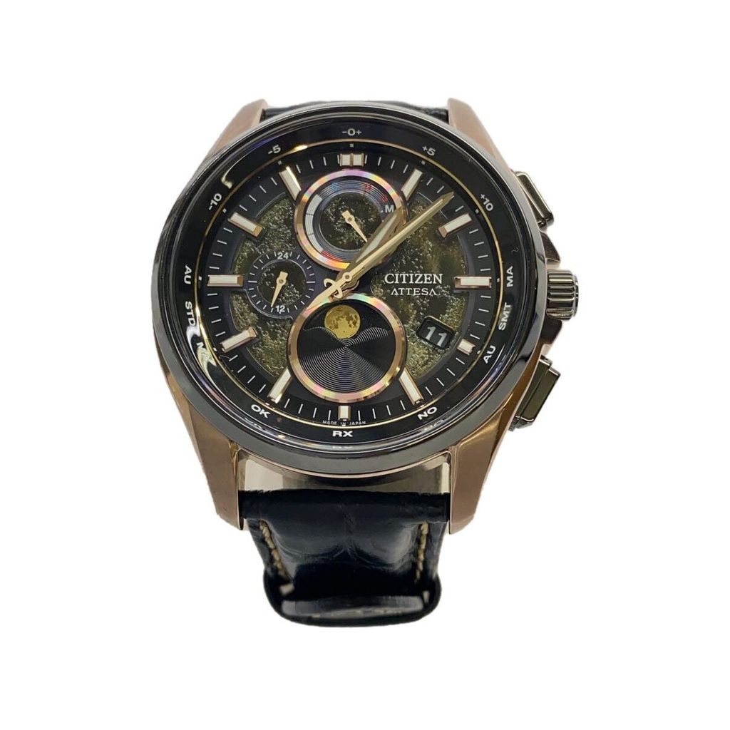 CITIZEN Mens Watch Solar Analog Leather KHK BLK Titanium H874-005HK06 ...