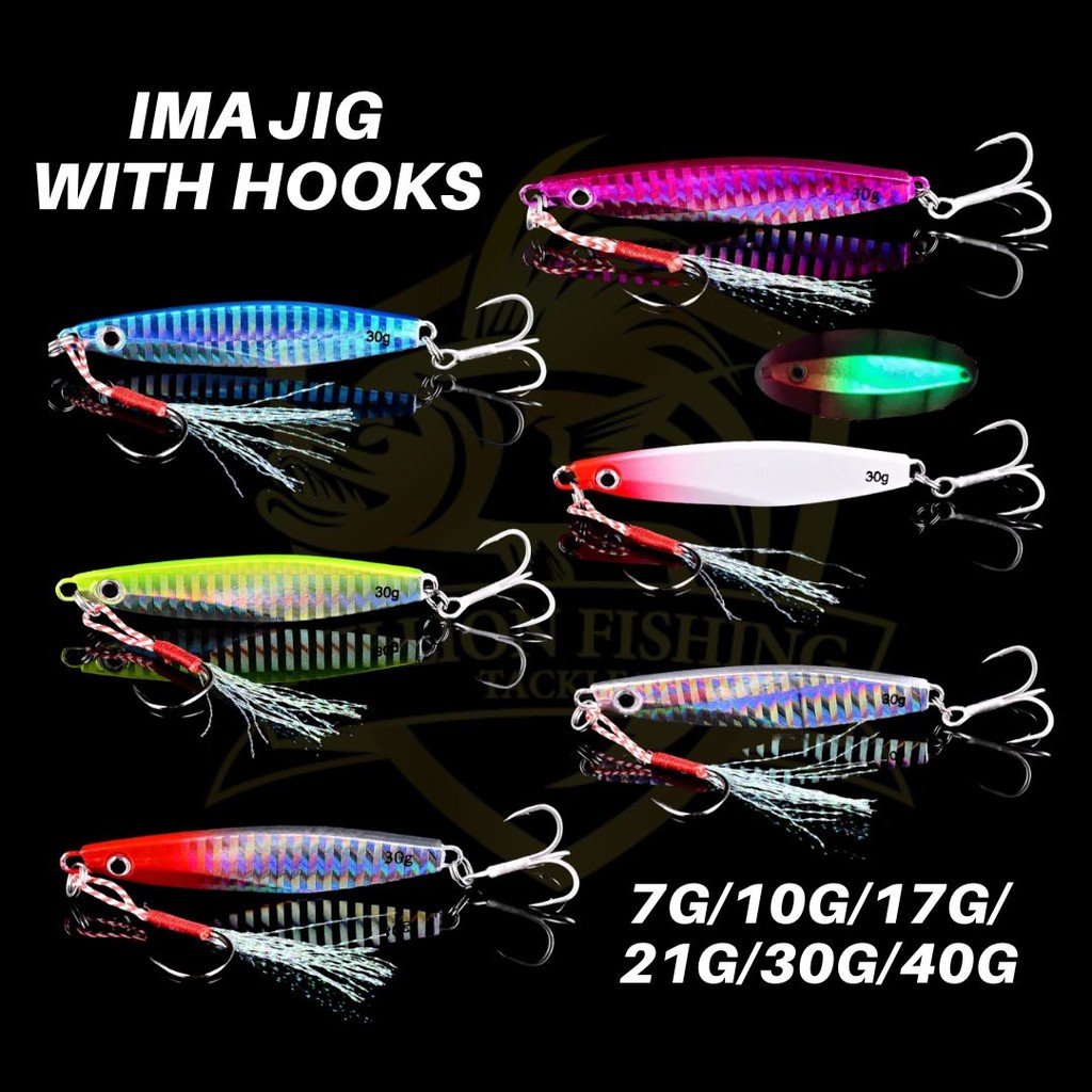 Umpan Jig IMA dengan Hooks 7g/10g/17g/21g/30g/40g FISHING Lure Umpan ...