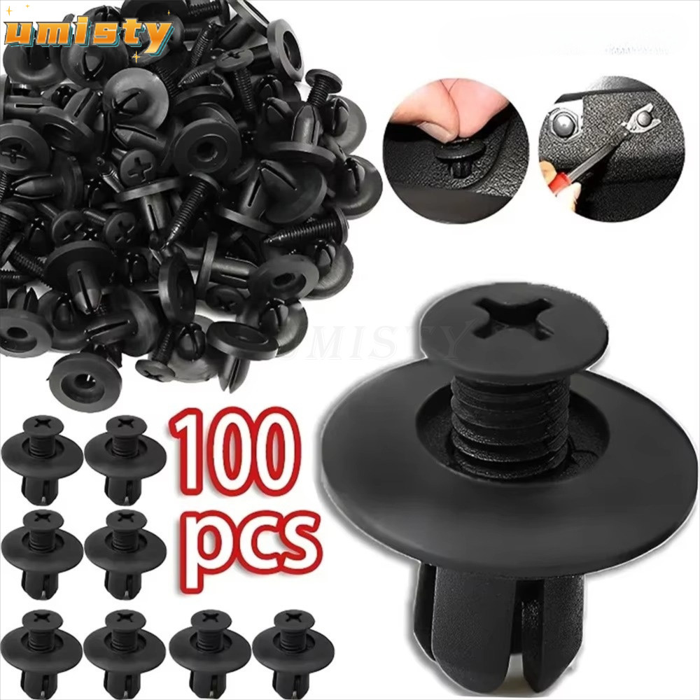 UMISTY 50/100pcs Bumper Fixing Clip, Auto Repair Parts Nylon Auto ...