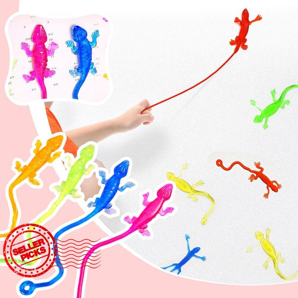 Nostalgic Elastic Telescopic Sticky Gecko Climbing Venting Gecko Little ...