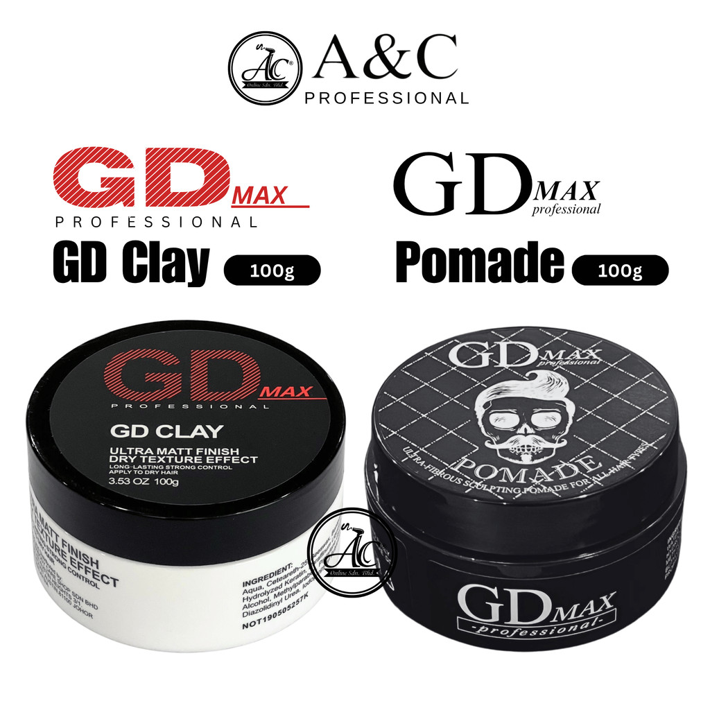 GD Hair Clay / GD Pomade 100g Strong Hold Matt Look GD Clay Minyak ...