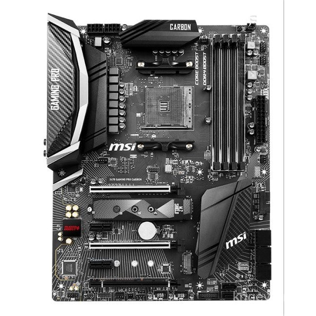 MSI X470 GAMING PRO CARBON Desktop AM4 Papan Induk AMD Ryzen 7 5600X ...