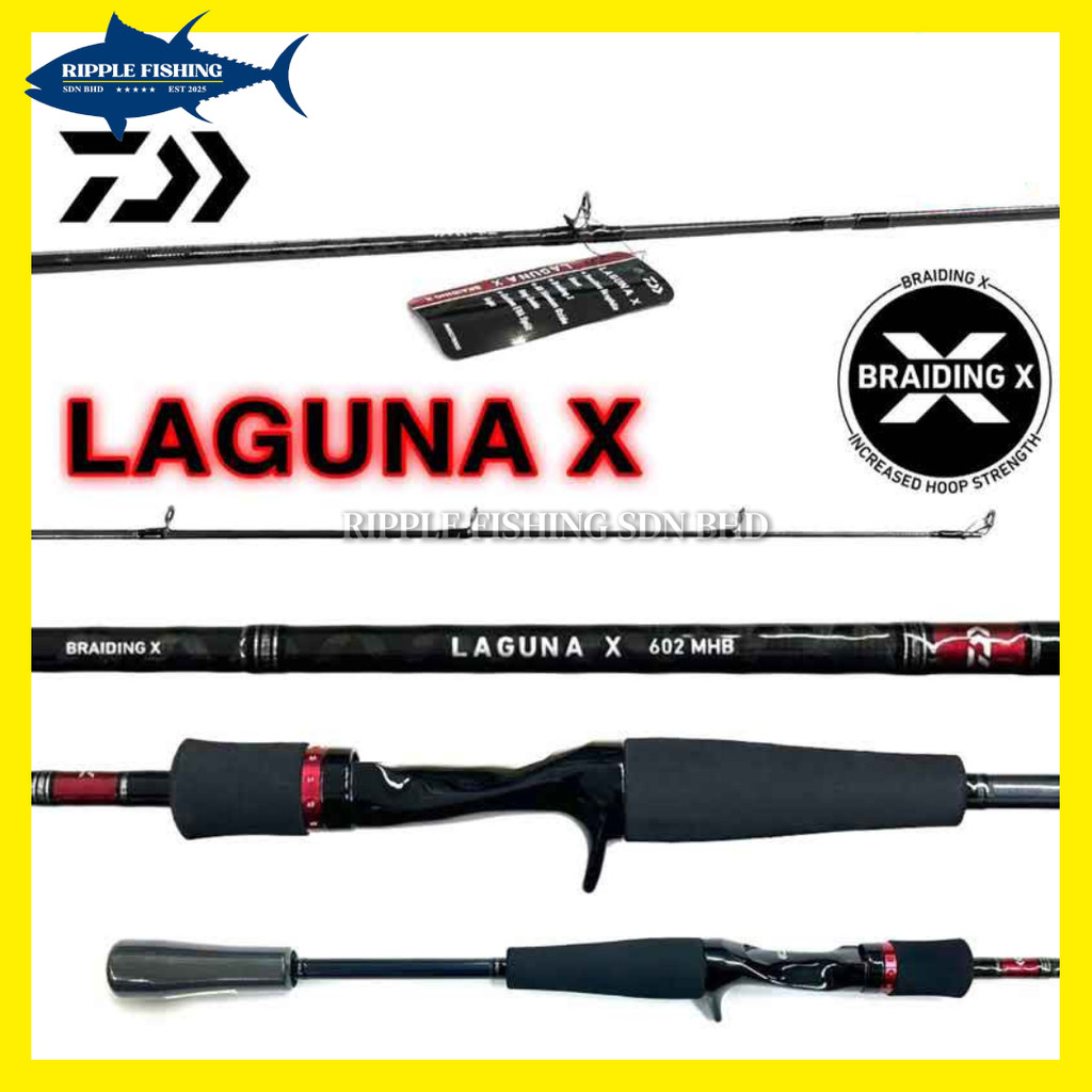18 DAIWA Fishing Rod LAGUNA-X Spinning/Baitcasting Rod PACK WITH PVC PIPE | Shopee Malaysia