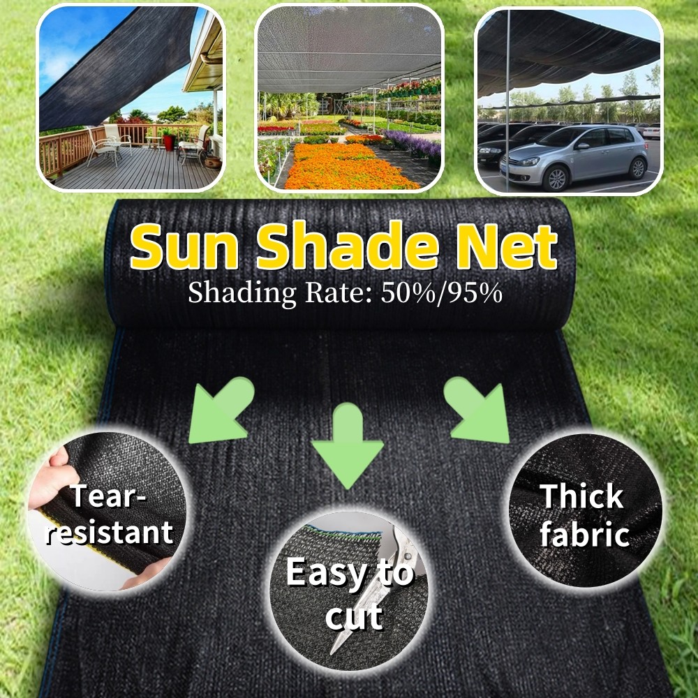 2M X 30M Black Sun Shade Orchid Net 50% 70% Jaring Hitam Garden UV ...