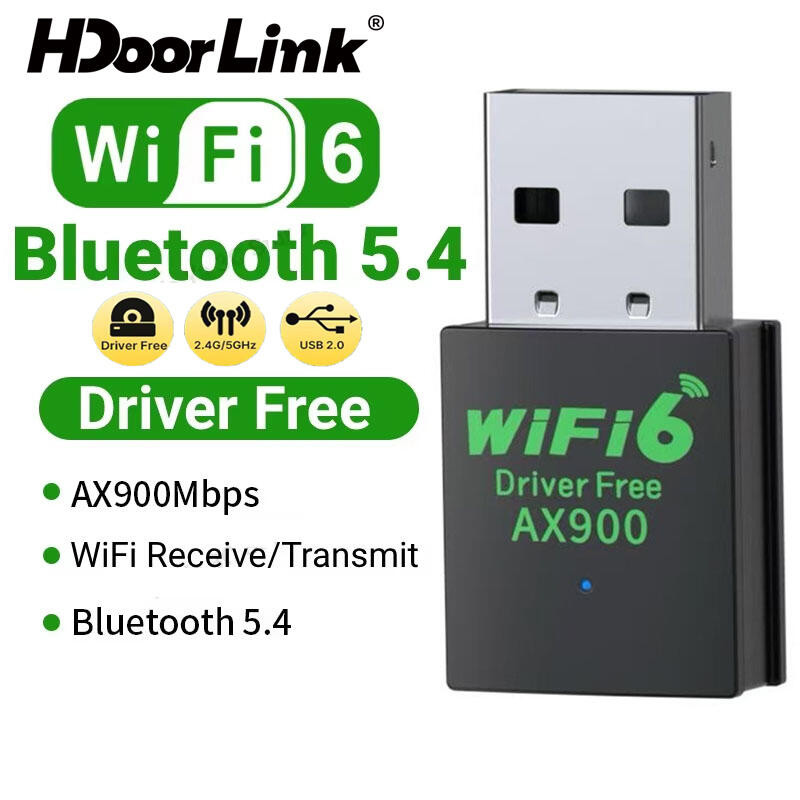 HdoorLink WiFi 6 AX900 USB Adapter 2.4/5.8GHz USB WiFi 6 Network ...