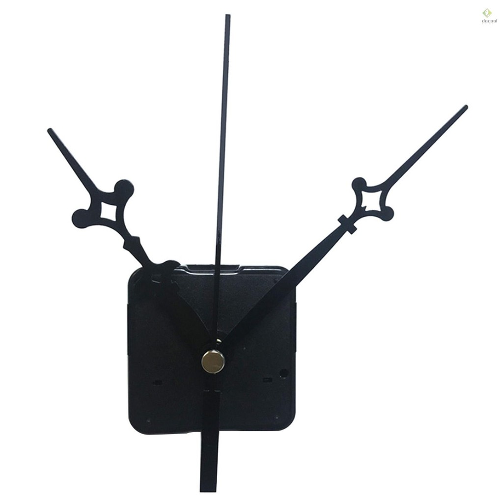 Black Quartz Hand Clock Movement Motor Mechanism Hands & Fittings DIY ...
