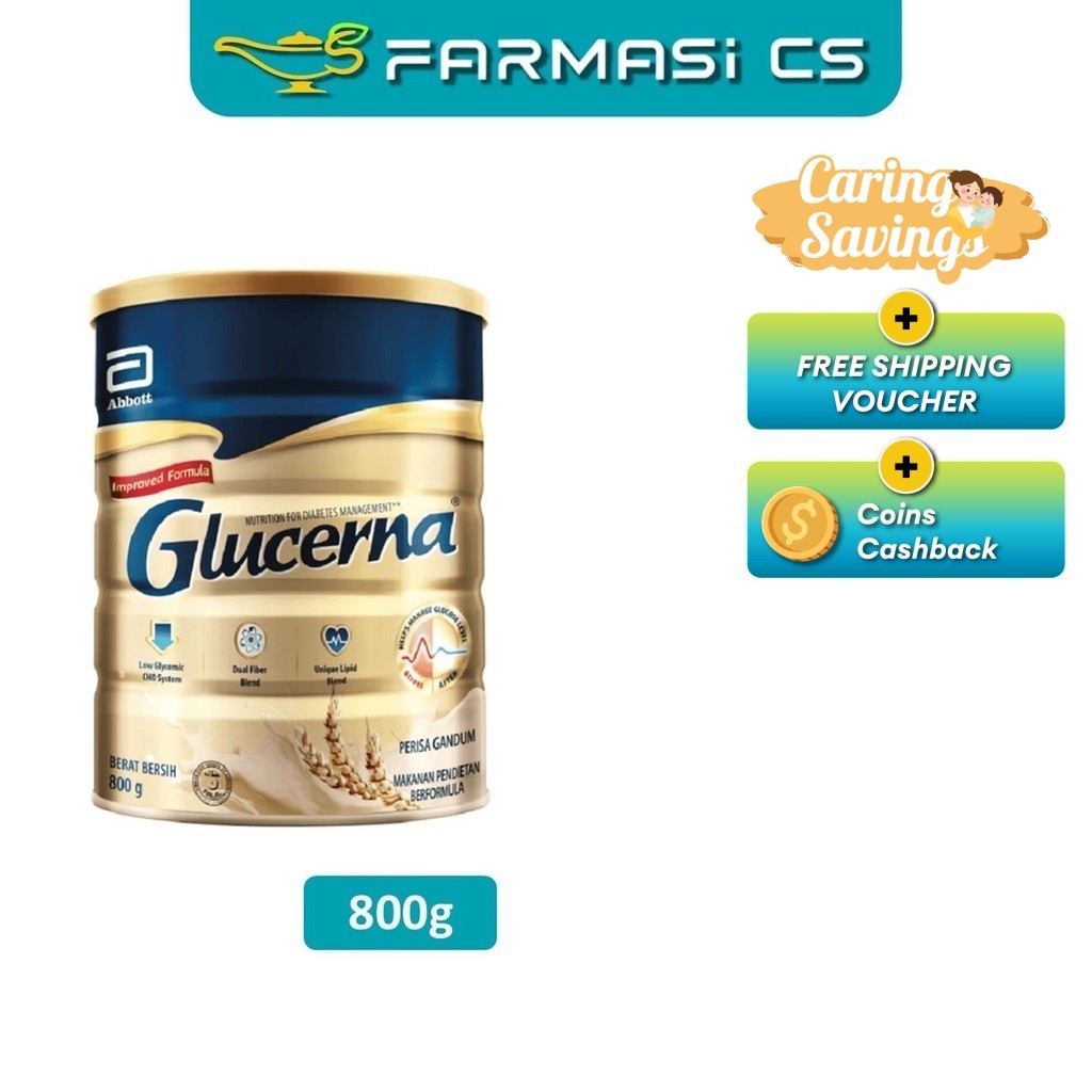 Abbott Glucerna Wheat Flavour 800g EXP:08/2026 [ Suitable for diabetic ...