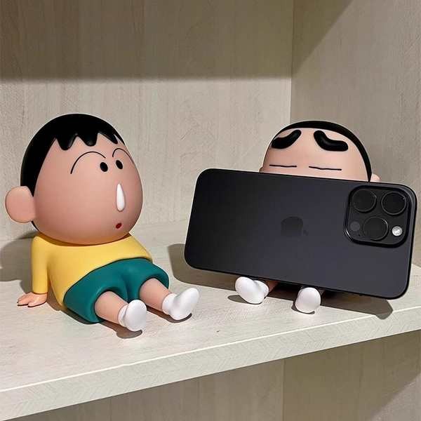 shin chan figure 蠟筆小新 系列 shin chan Crayon Shin-Chan Mobile Phone Stand ...