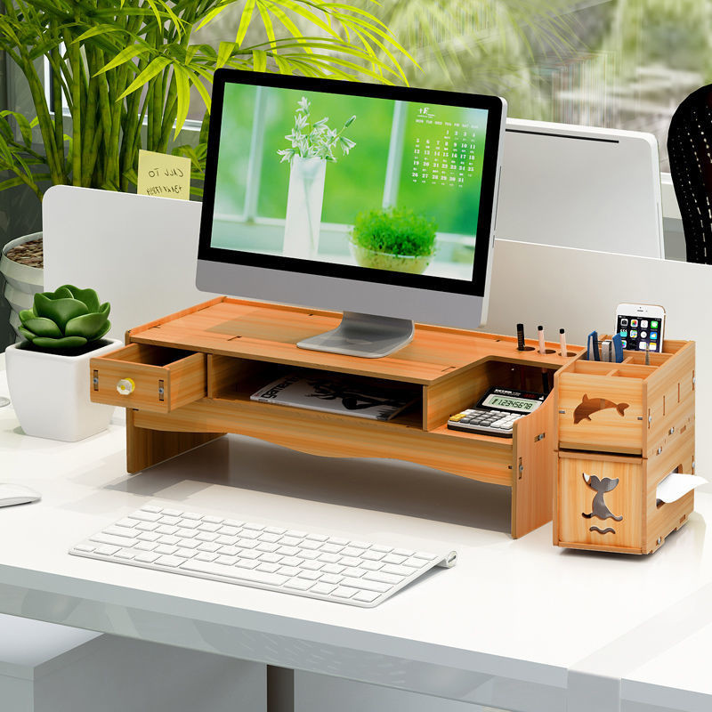 Office Computer Elevated Rack Monitor Screen Base Elevated Desktop ...