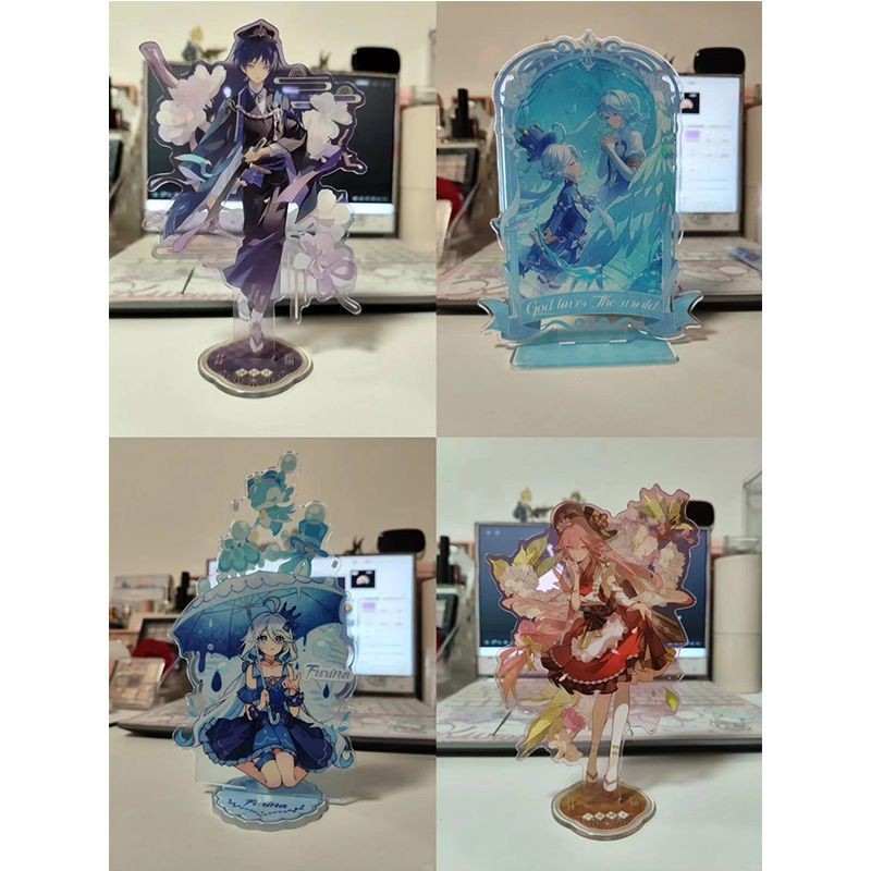 Genshin Impact Furina Yae Miko Original Standees Game Anime Merch ...