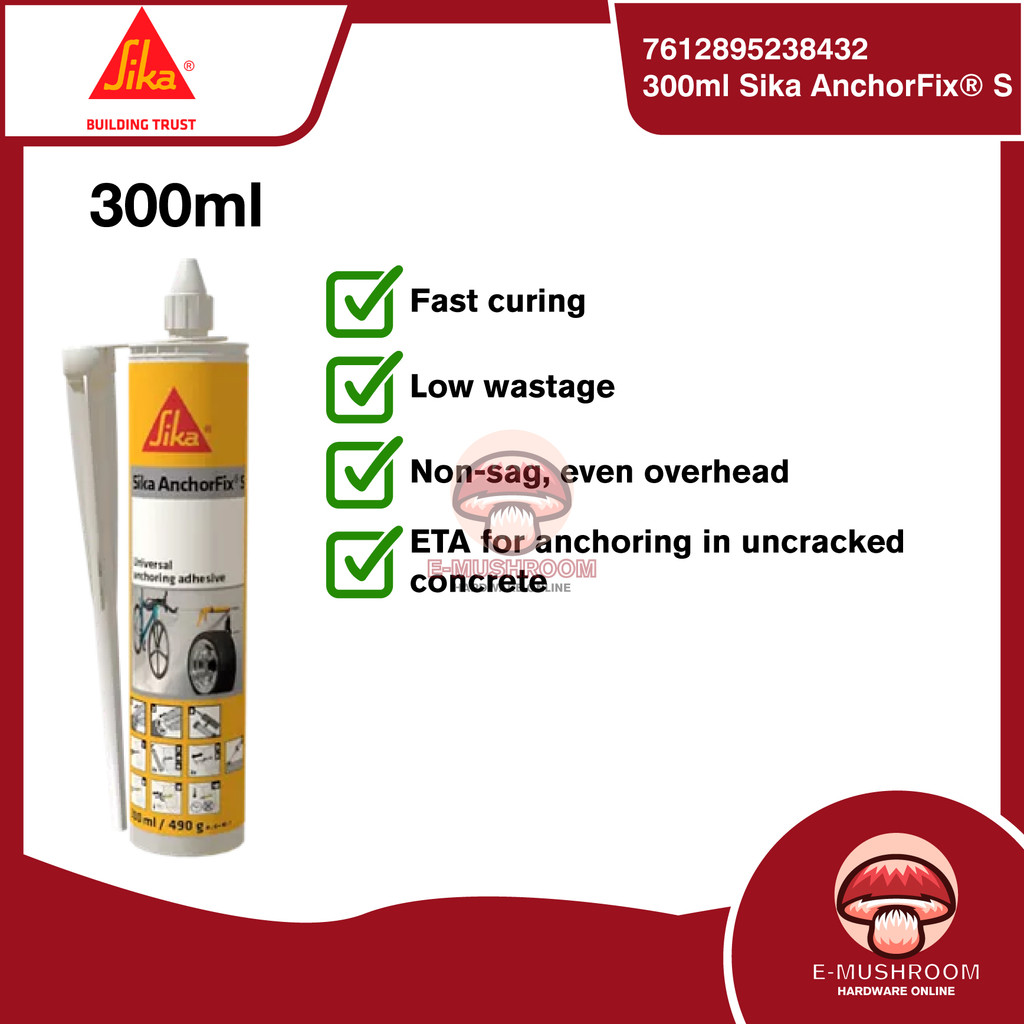 Sika AnchorFix-S Fast Curing Anchoring Adhesive 300ml | Shopee Malaysia
