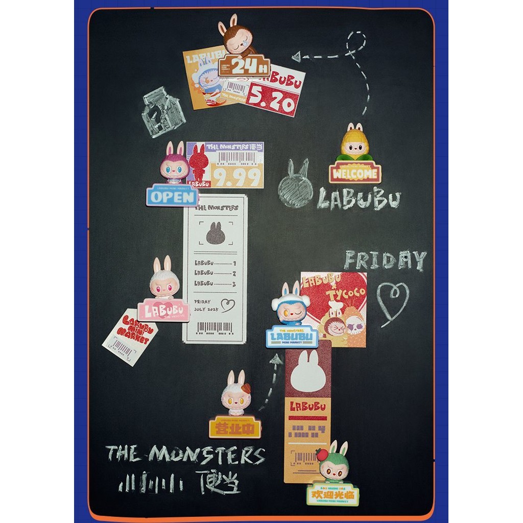 POPMART Labubu THE MONSTERS Strange Taste Convenience Store Series ...