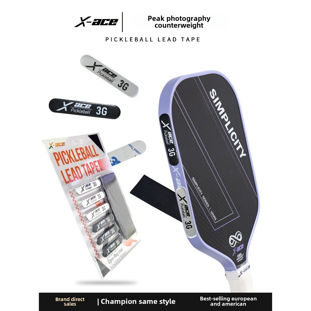 X-ACE Pickleball Paddle Weight Tape - 3g Lead Strips For Balance ...